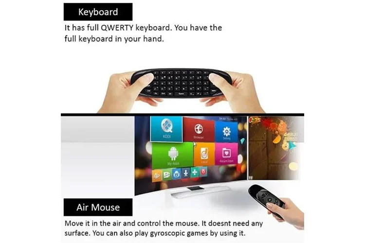 Air Mouse C120 Wireless Fly Air Mouse Mini Keyboard Price in Bangladesh